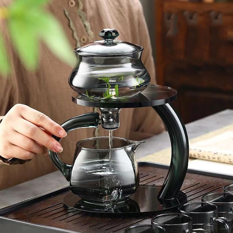Creative Fully Automatic Tea Set | Teapot | Magnetic Tea Set | Glass ...