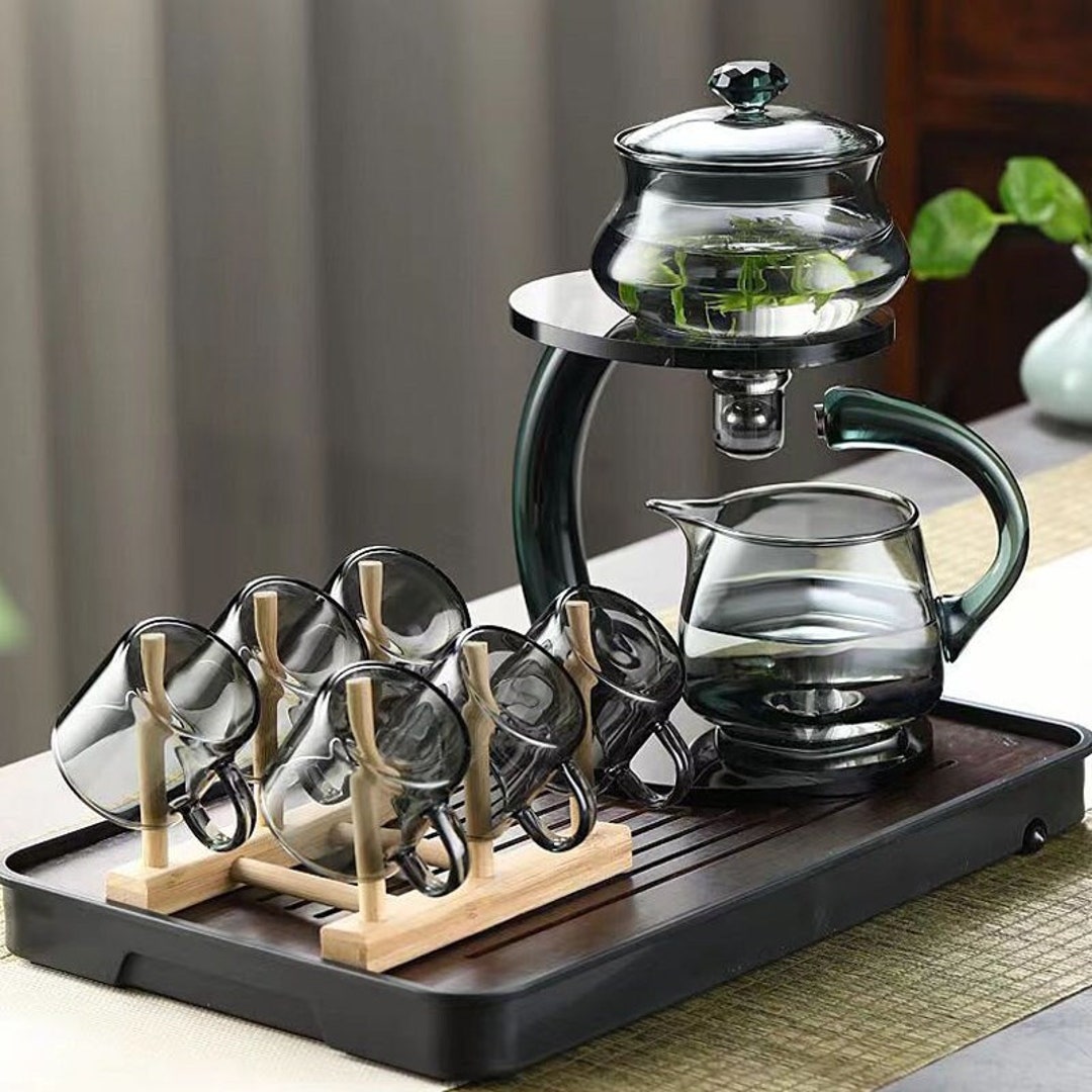 Creative Fully Automatic Tea Set | Teapot | Magnetic Tea Set | Glass ...