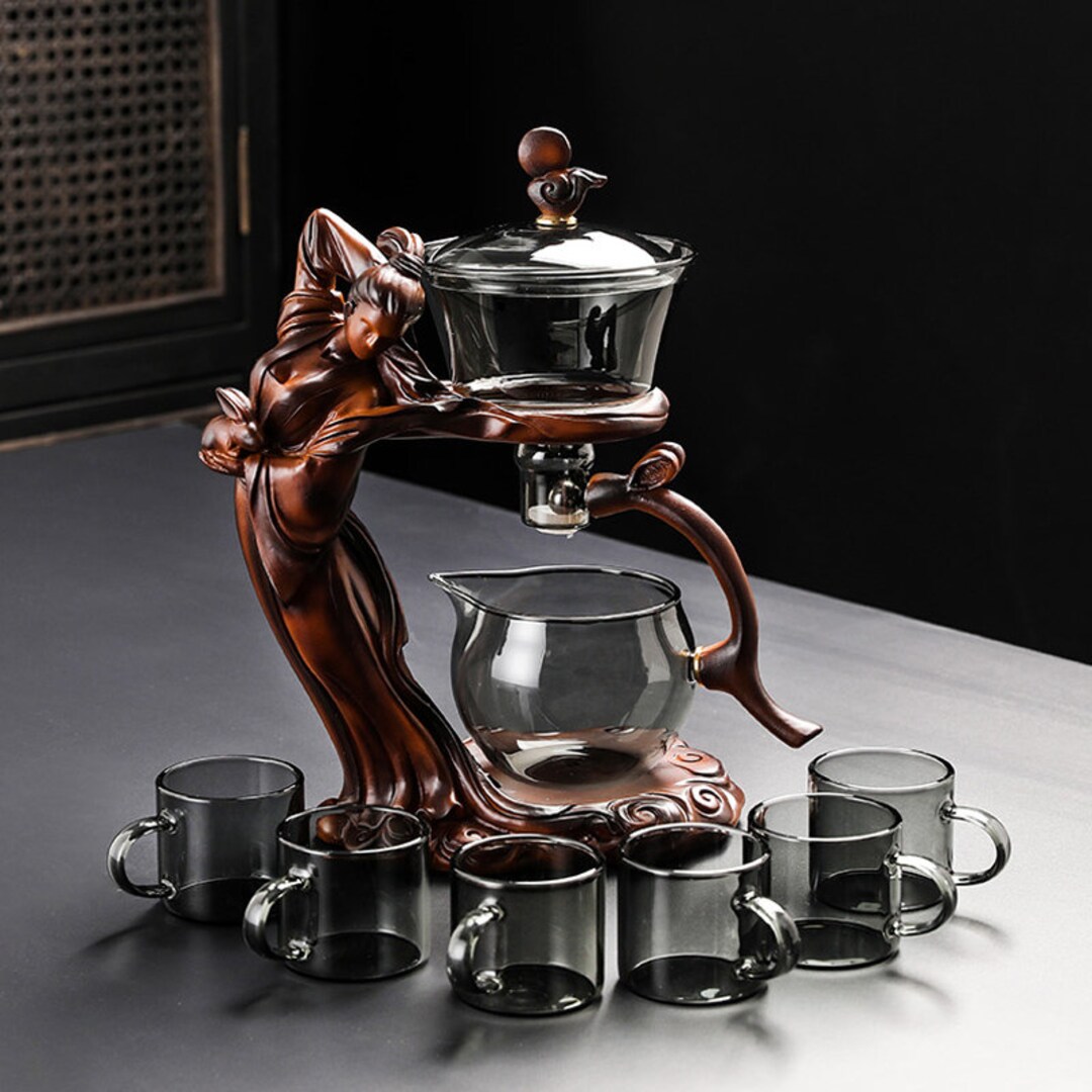 Glass Tea Set|automatic Tea Set|kung Fu Tea Set|lazy Tea Brewing Tool ...