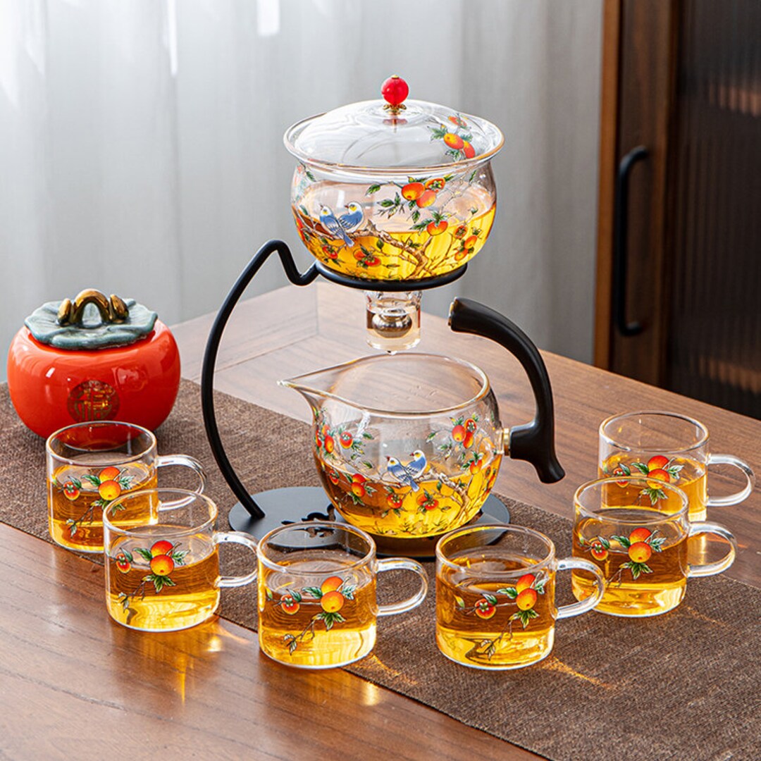 Glass Automatic Tea Set | Tea Making Artifact | Magnetic Teapot | Glass ...