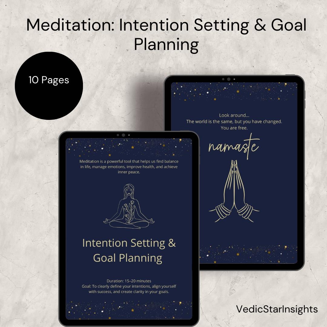 Intention Setting & Goal Planning Meditation, Mindfulness Tool for ...