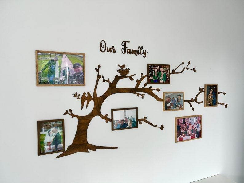 Photo Frames Family Tree, Wall Decorations for Living Room, Collage ...