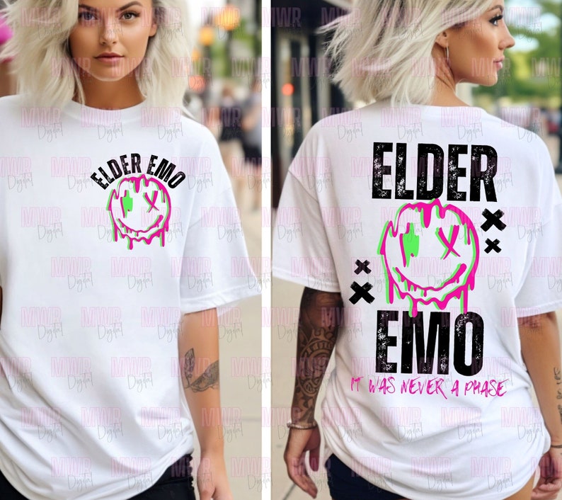 Elder Emo PNG: Edgy T-shirt Design (digital Download) - Etsy