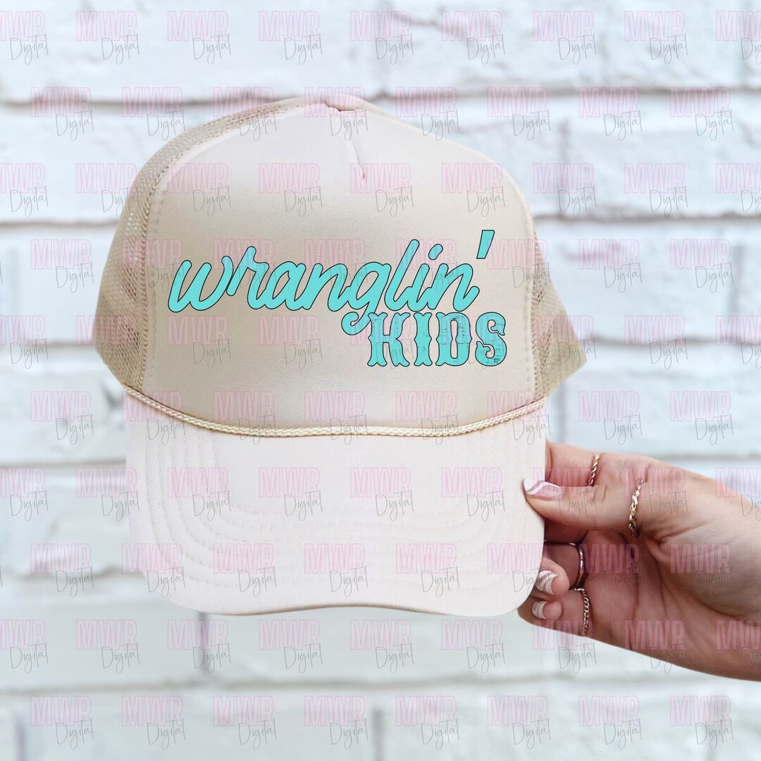 Wrangling Kids PNG, SVG, Digital Download, Summer Hat Design ...