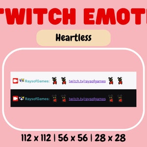Kingdom Hearts Shadow Heartless Hugging Heart Emote - Twitch, Discord ...