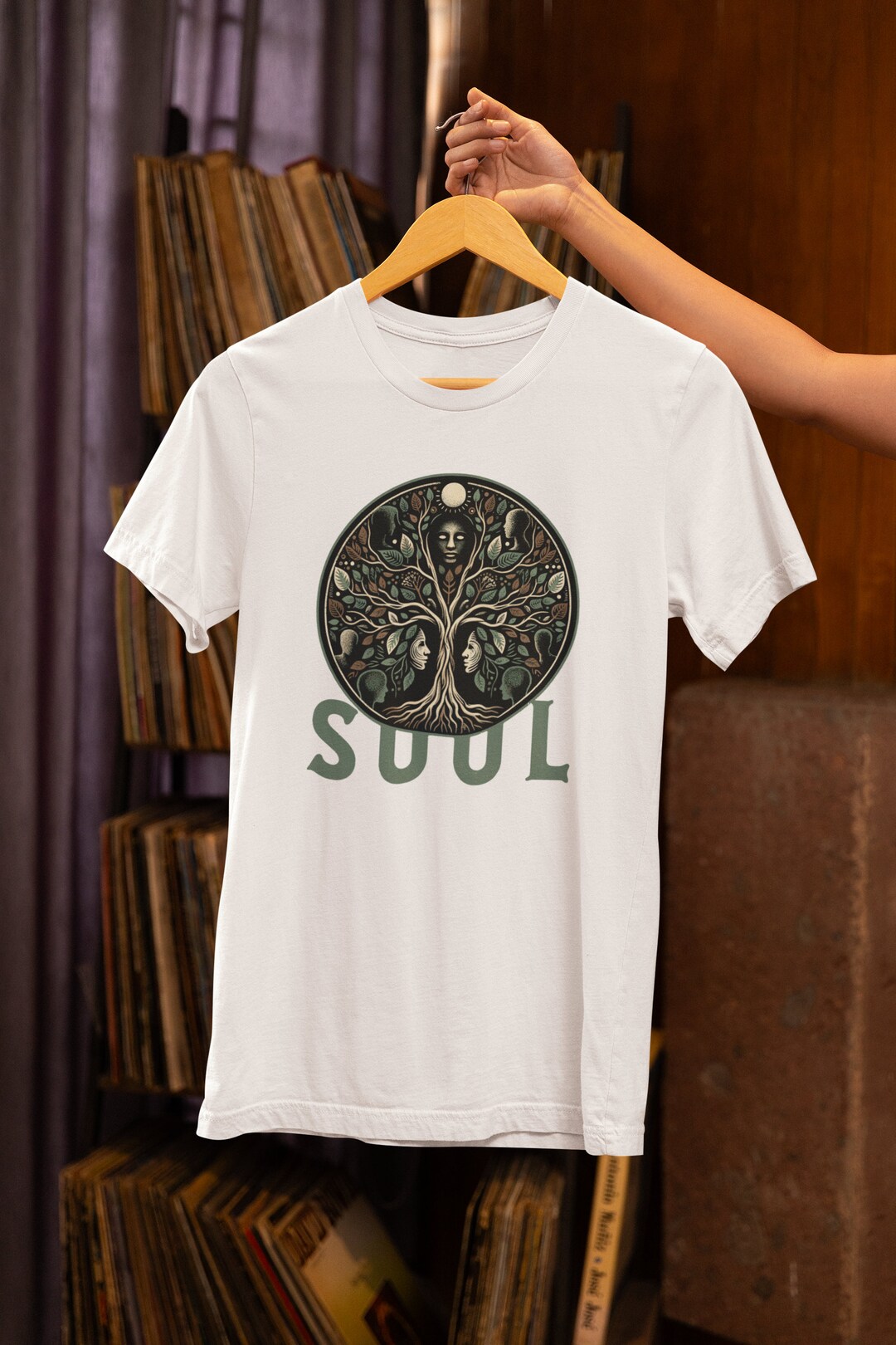 Soulful Roots Enchantment Unisex T-shirt Mystical Spiritual Design ...
