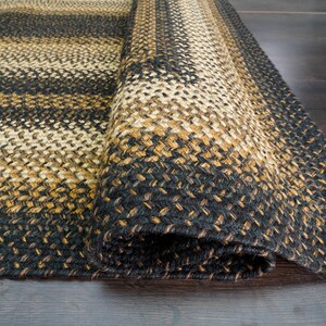 Homespice Handmade Rectangular & Oval Black Braided Rug, Kilimanjaro ...