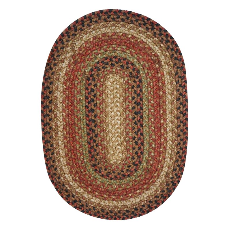 Gingerbread Jute Braided Placemats Handmade, Farmhouse Jute Red Oval ...