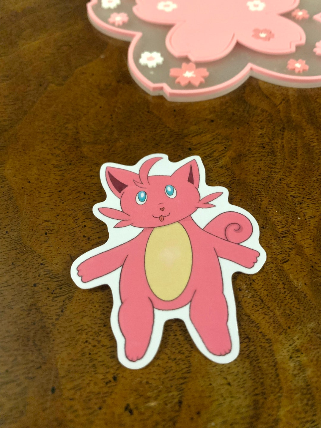 Palworld Cattiva Sticker Cute Pink Cat - Etsy