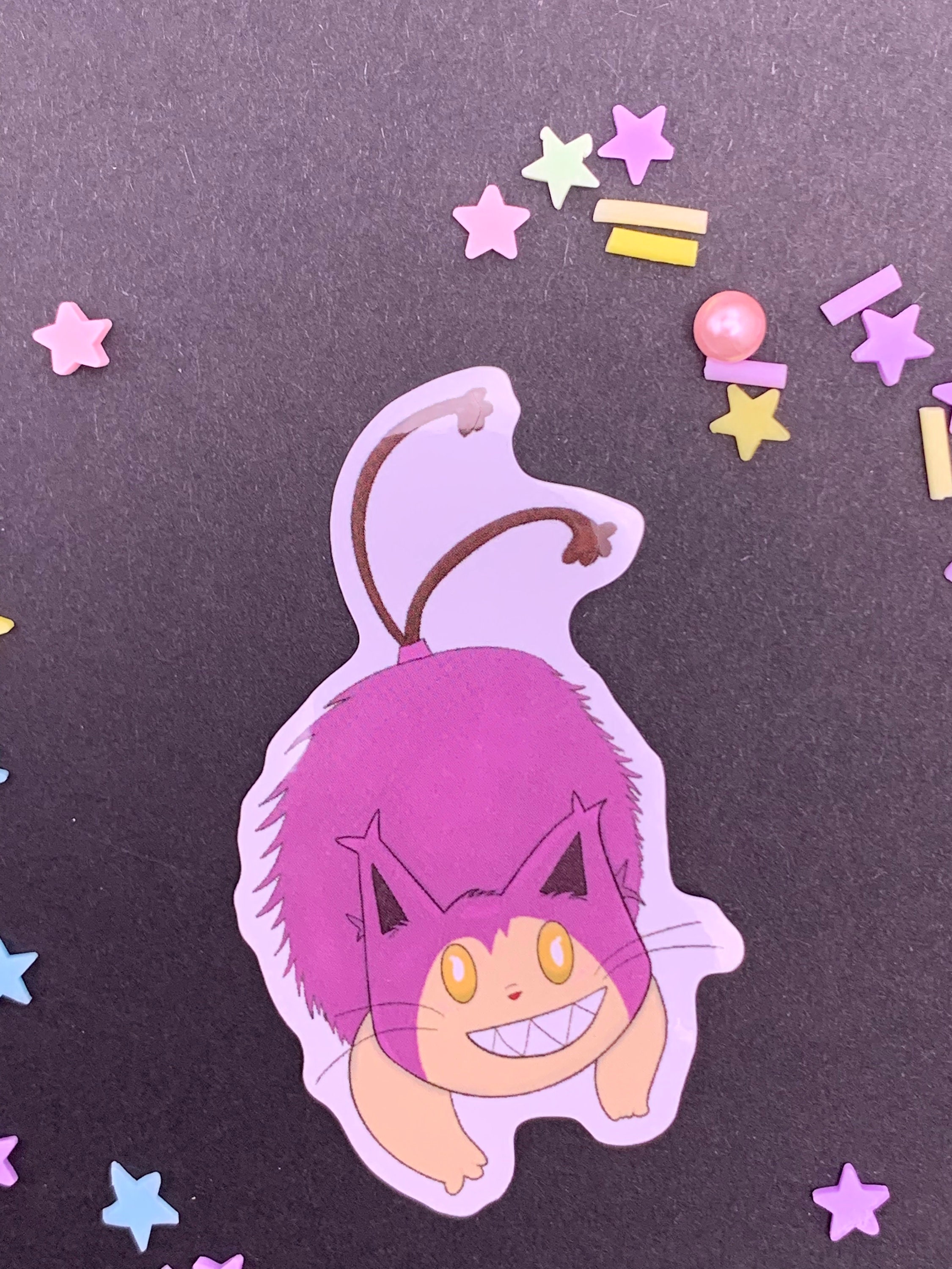 Palworld Grintale Cute Smiling Cat Sticker - Etsy