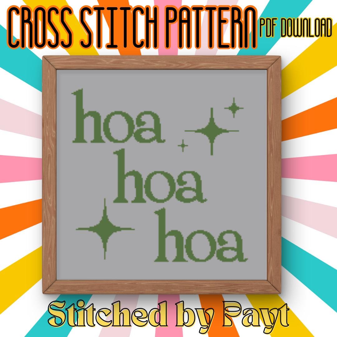 Hoa Hoa Hoa Twilight Needlepoint Cross Stitch Pattern PDF Download ...