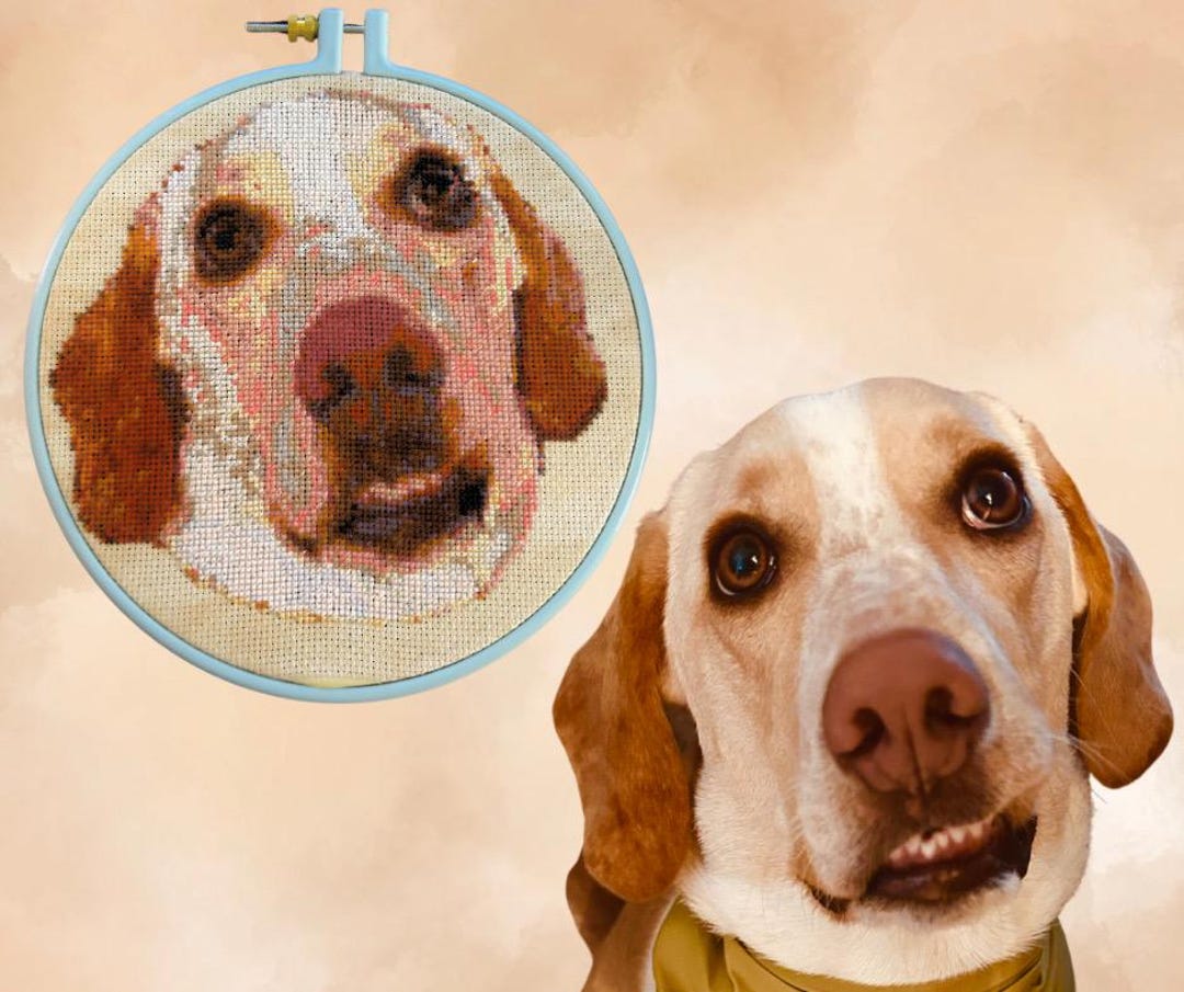 CUSTOM Photo-realistic Cross Stitch Needlepoint Pattern - PDF DOWNLOAD ...