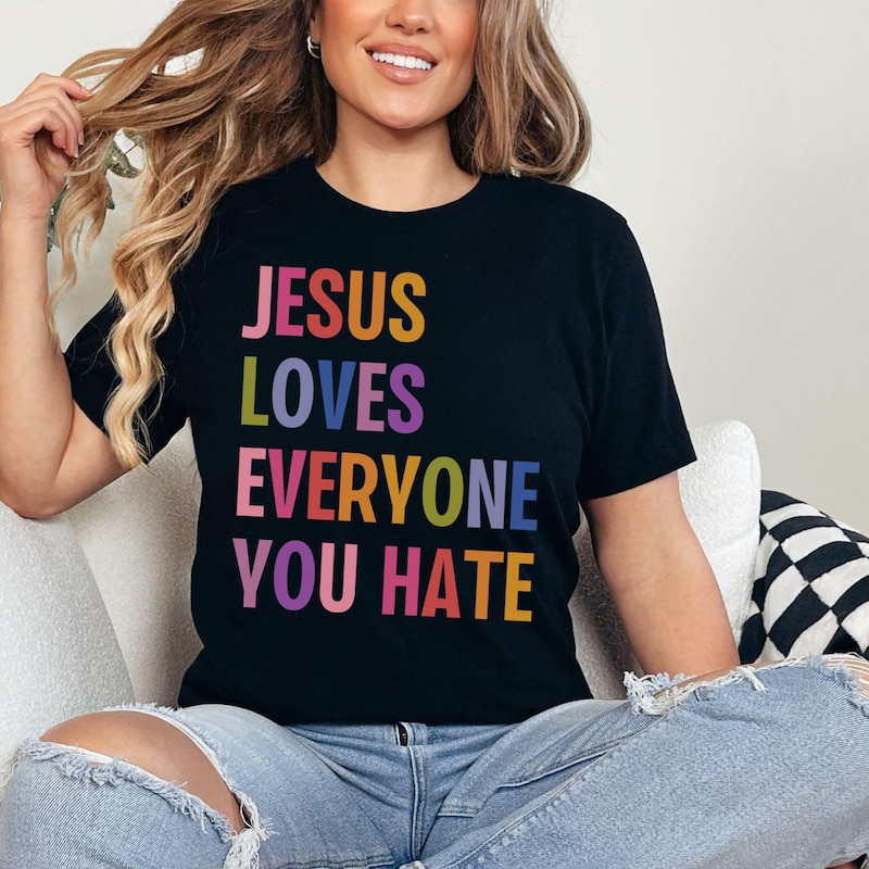Jesus Loves You Shirt Crop - Etsy