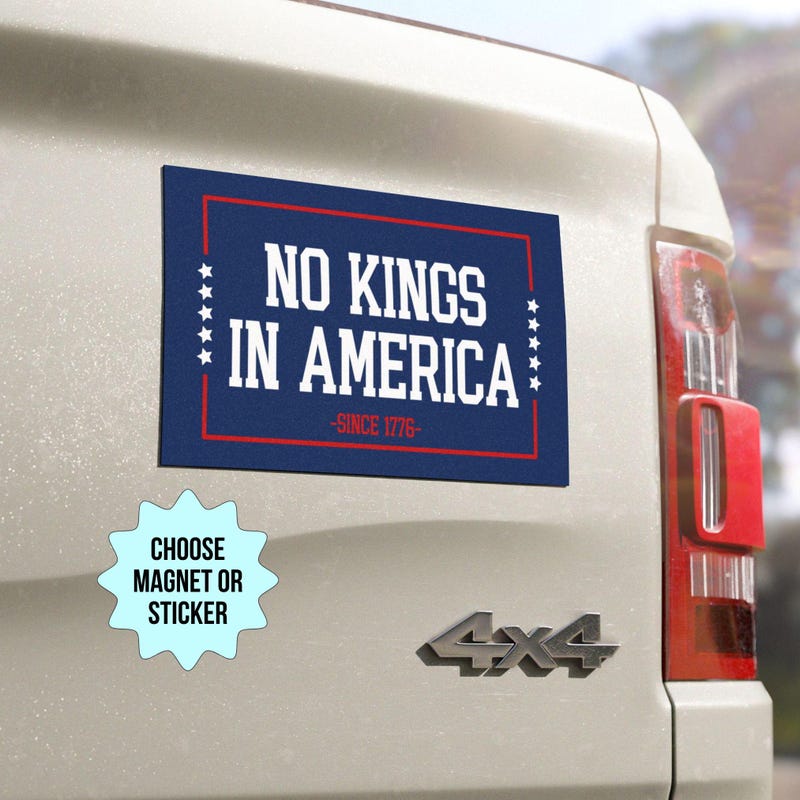 No Kings Bumper Sticker - Etsy