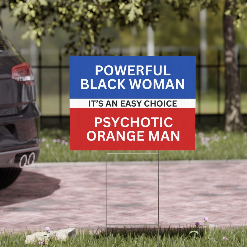 Kamala Harris Election 2024 Yard Sign, Anti Trump, Anti Fascism, Anti ...