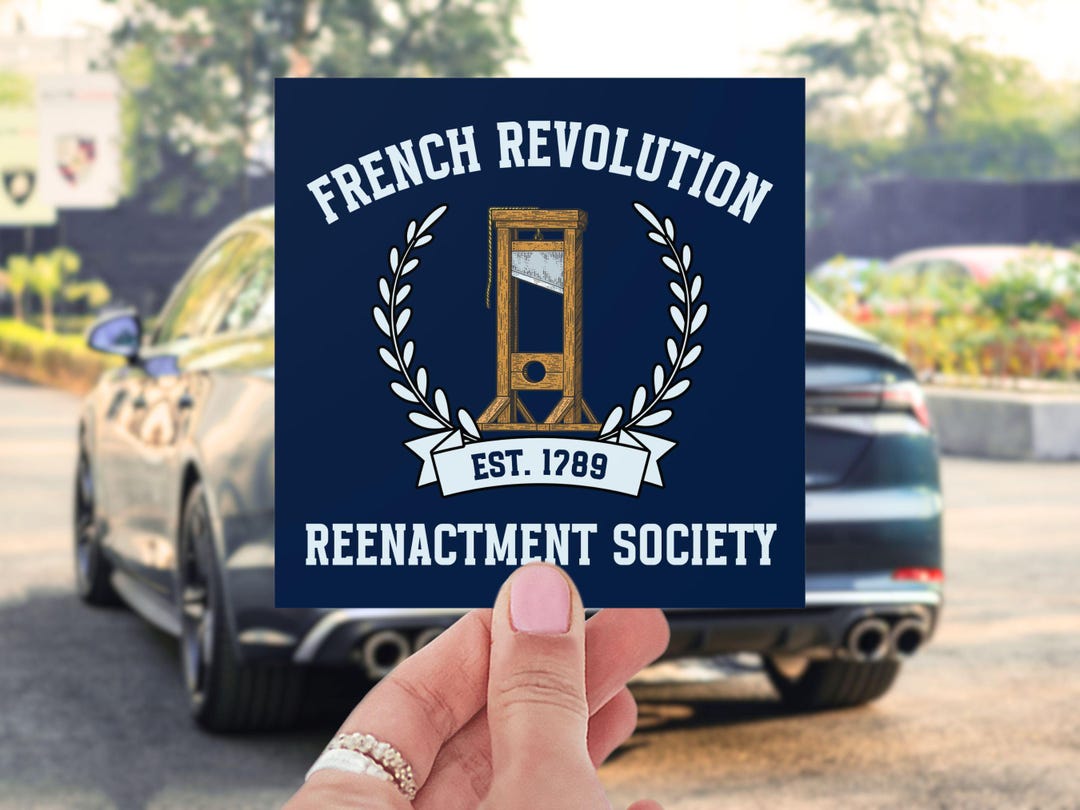 French Revolution Guillotine Car Magnet/bumper Sticker, Anti Capitalism ...