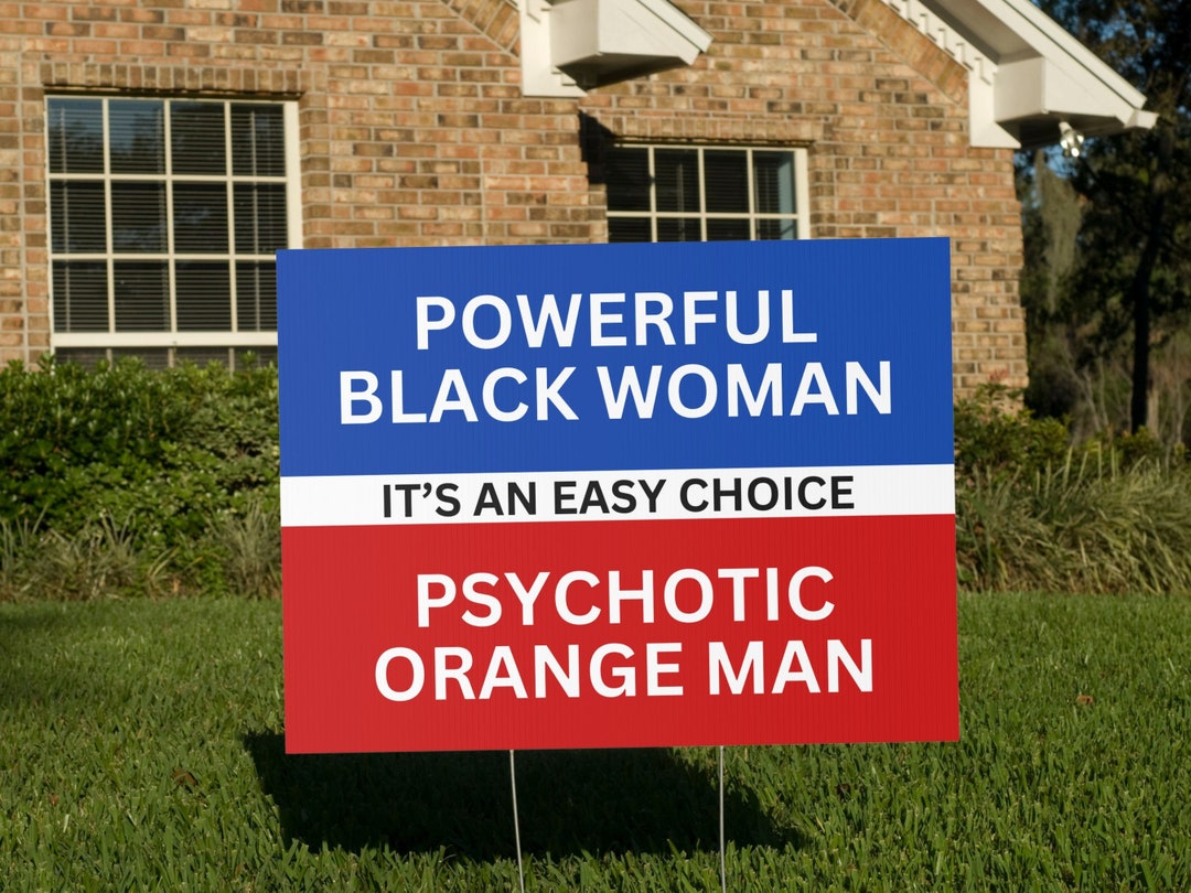 Kamala Harris Election 2024 Yard Sign, Anti Trump, Anti Fascism, Anti ...