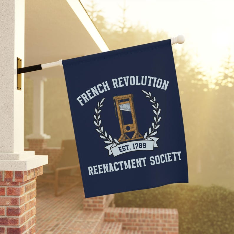 French Revolution Guillotine Yard Garden House Flag, Anti Capitalism ...