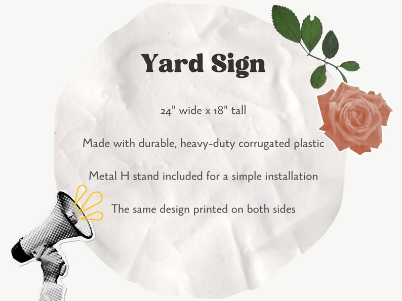 Kamala Harris Election 2024 Yard Sign, Anti Trump, Anti Fascism, Anti ...