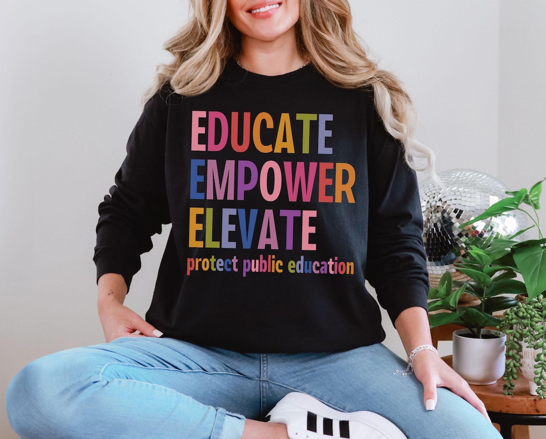 Protect Public Education Comfort Colors Long Sleeve Tee, Anti Trump ...