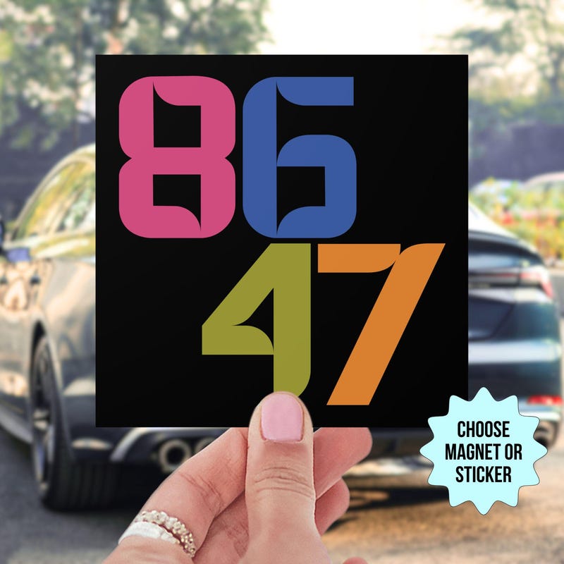 8647 Bumper Sticker - Etsy
