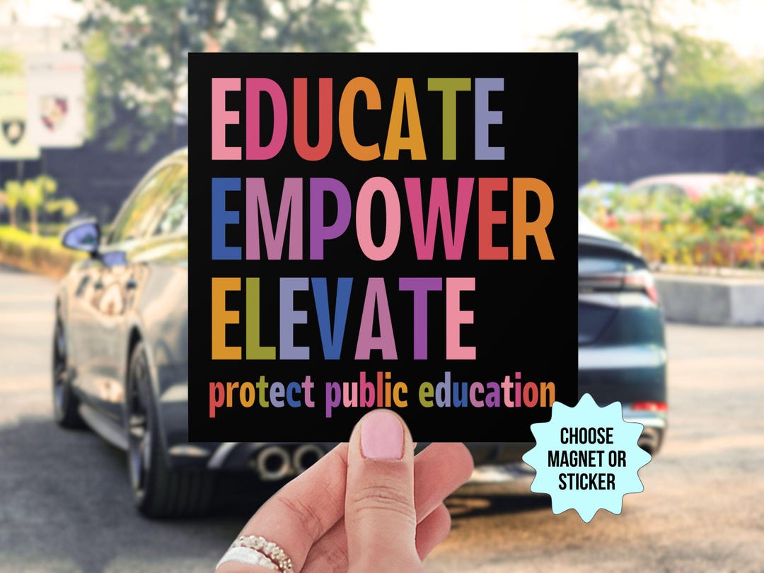 Protect Public Education Car Magnet/bumper Sticker, Anti Trump, Educate ...