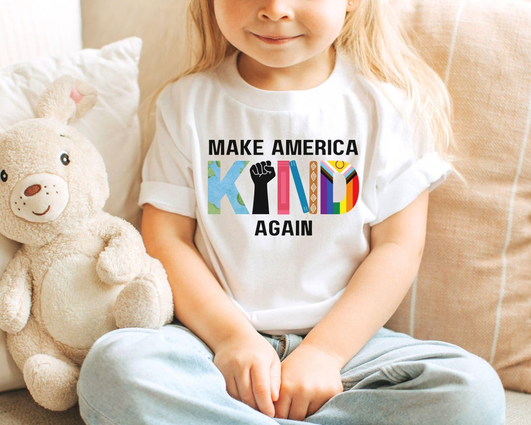 Make America Kind Again Baby Bodysuit/kids Tee, Anti Trump Banned Books ...