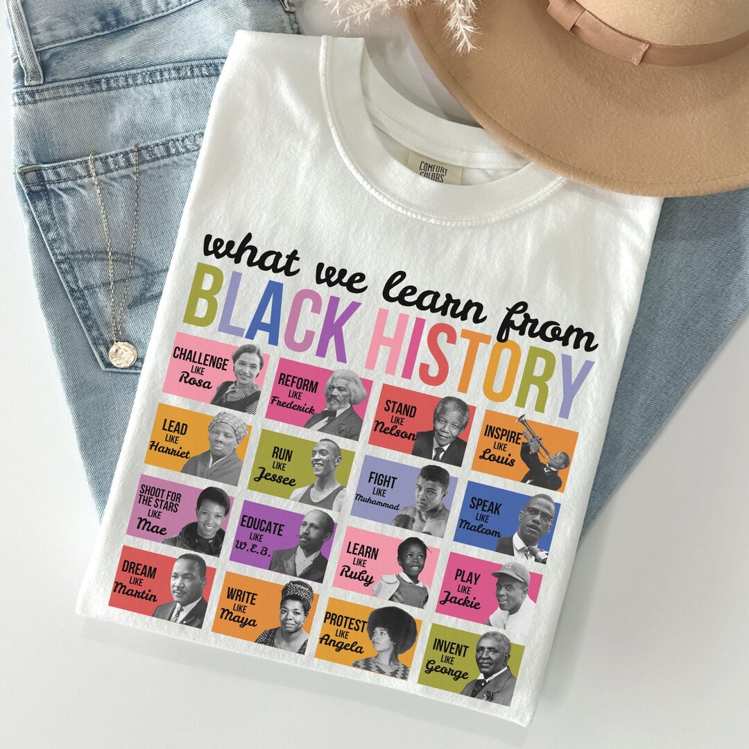 Comfort Colors What We Learn From Black History Tee, BLM Ally, Human ...