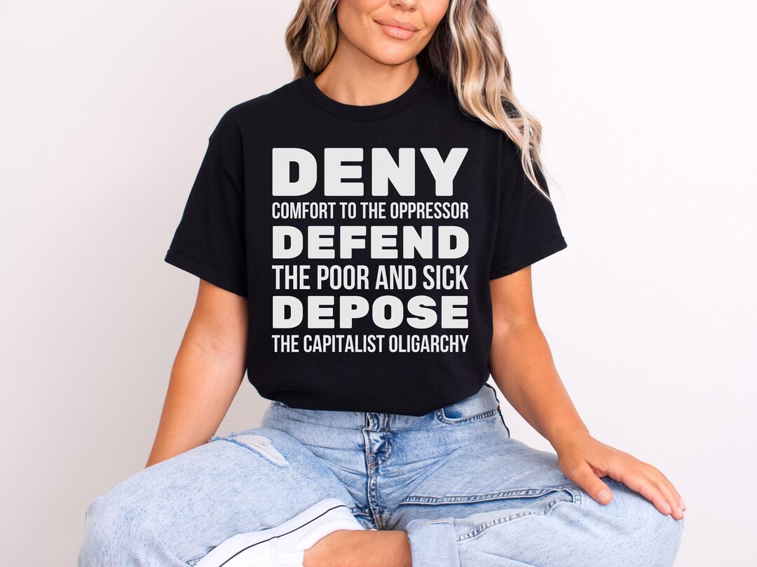 Deny Defend Depose Shirt, People Over Profit, Healthcare Activism ...