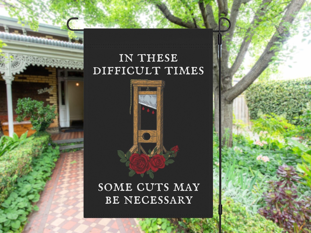 French Revolution Guillotine Yard Garden House Flag, Anti Capitalism ...