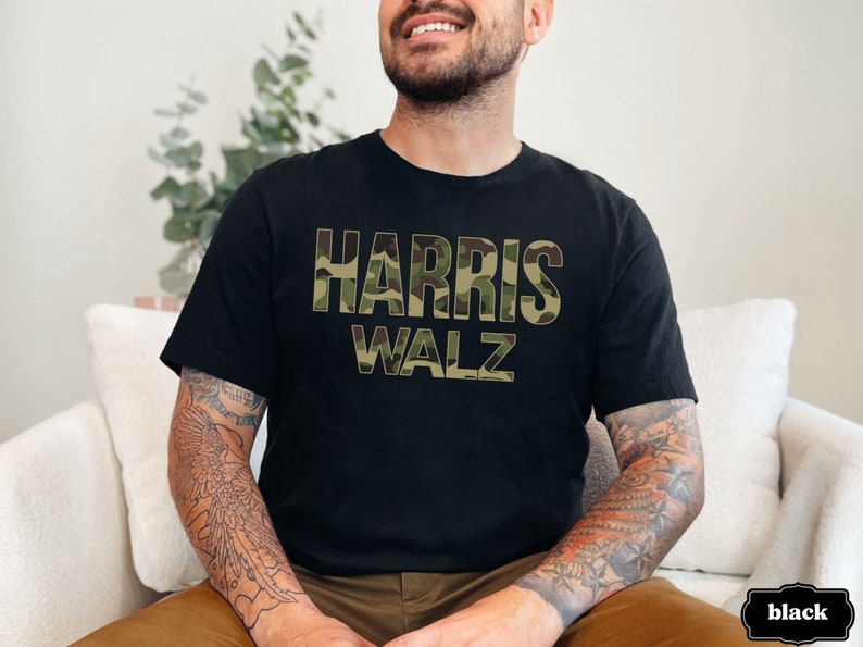 Kamala Harris Walz Election 2024 Shirt, Camouflage, Hunters White Dudes ...