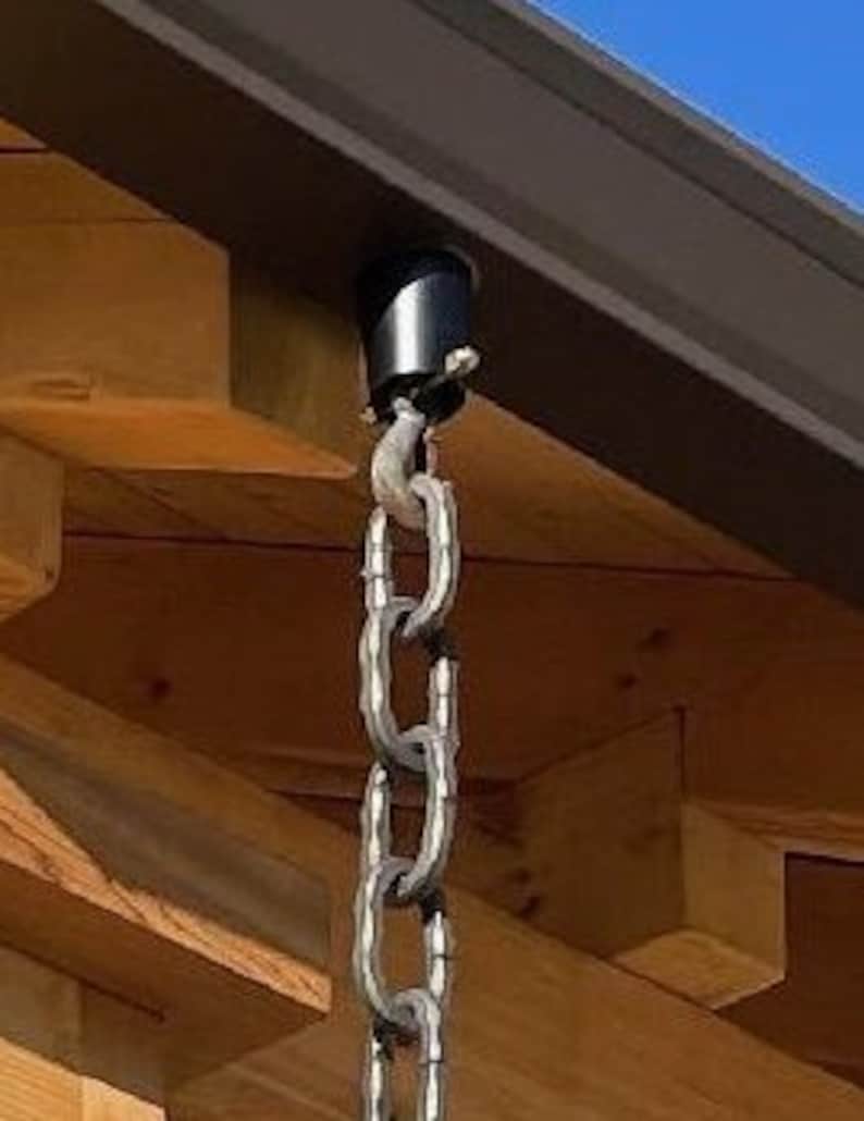 Rain Chain Gutter Downspout Installation Kit, Wrought Iron Handmade in ...