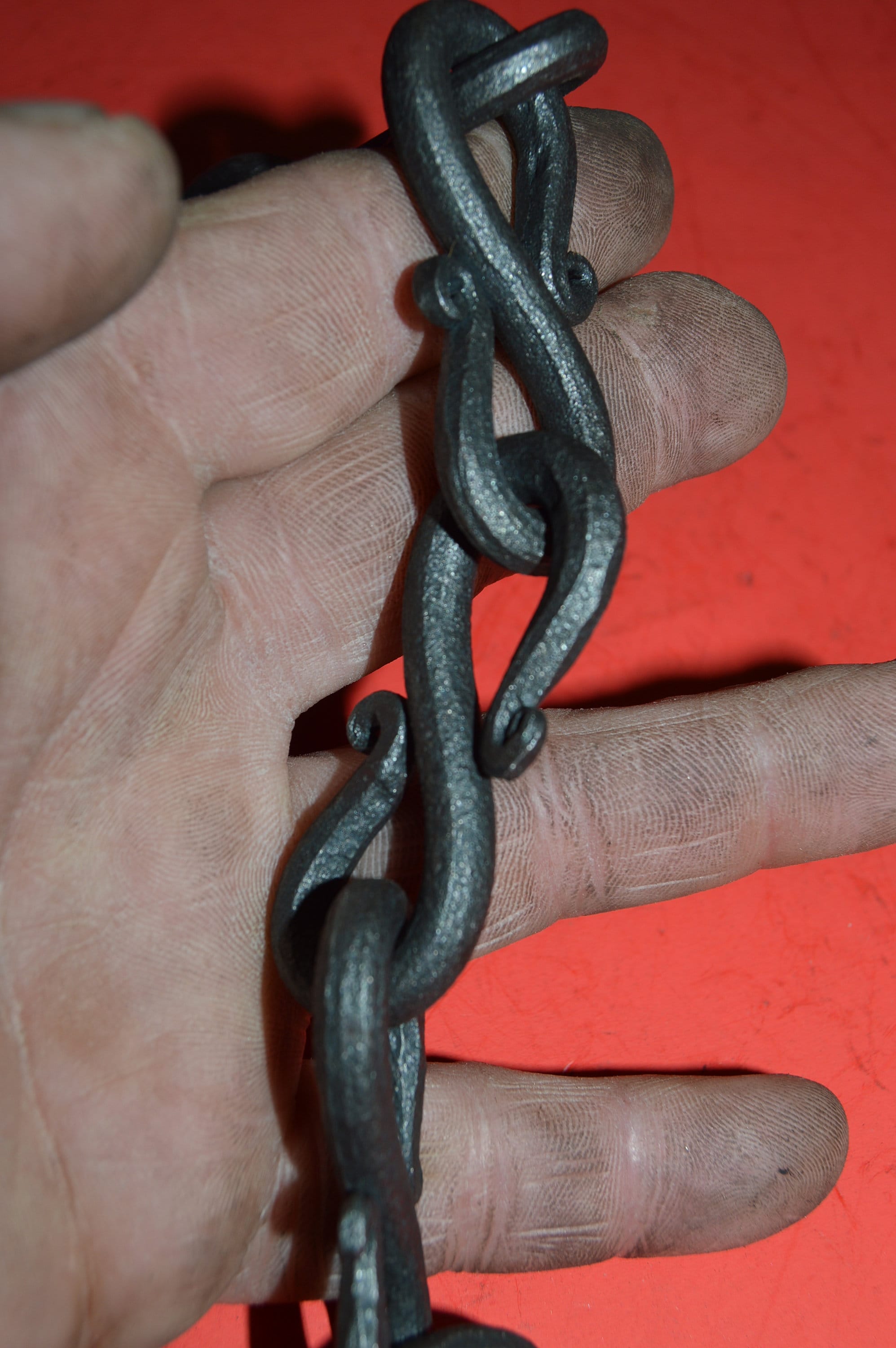 S-hook Chain, Wrought Iron, Lighting, Chandelier, Lamp, 1/4" Dia ...