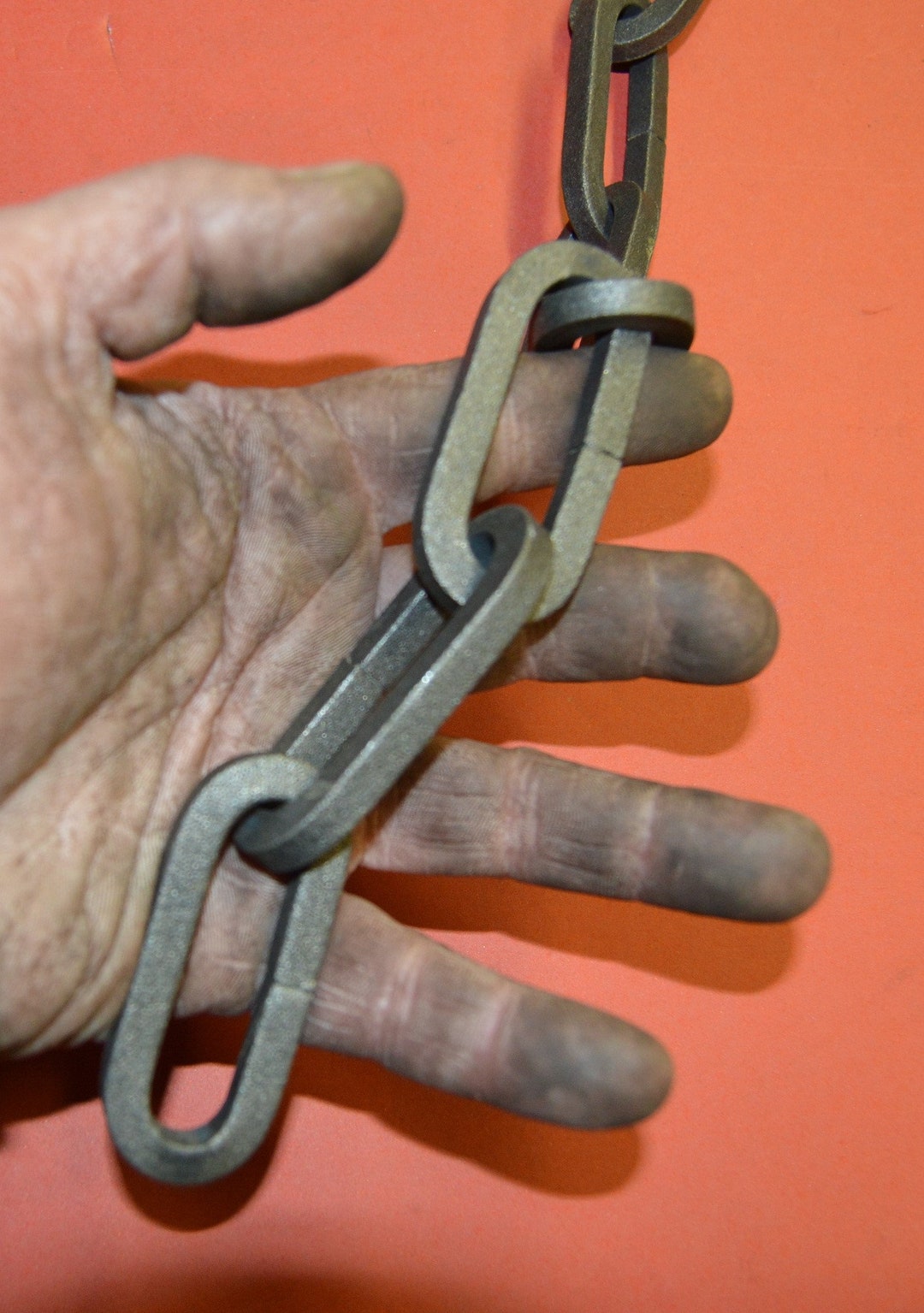 Wrought Iron Chain, Lighting, Chandelier, Lamp, 5/16" Square, 1" X 2 3/ ...