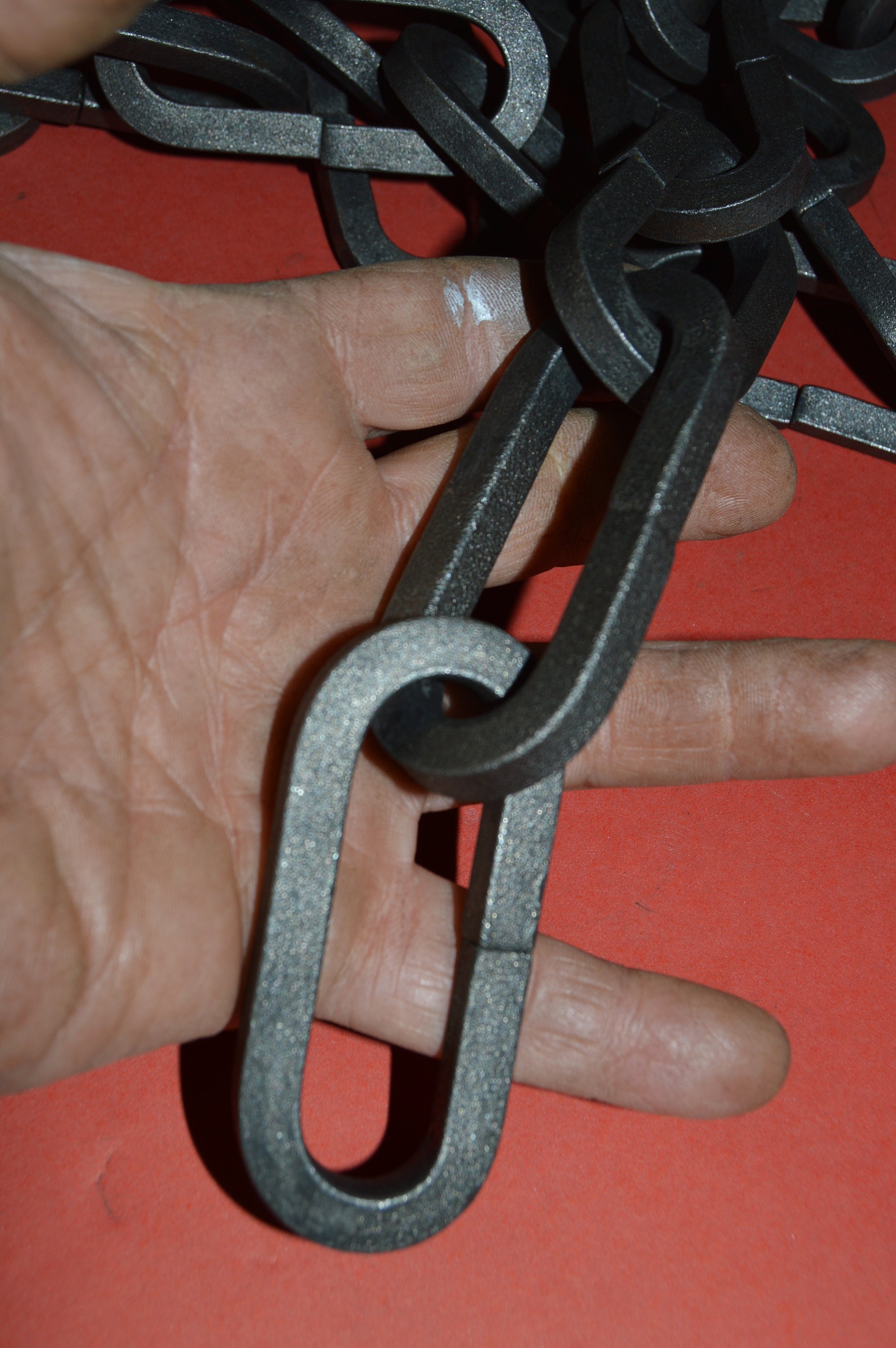 Wrought Iron Chain, Lighting, Chandelier, Lamp, 5/16" Square, 1 3/8" X ...