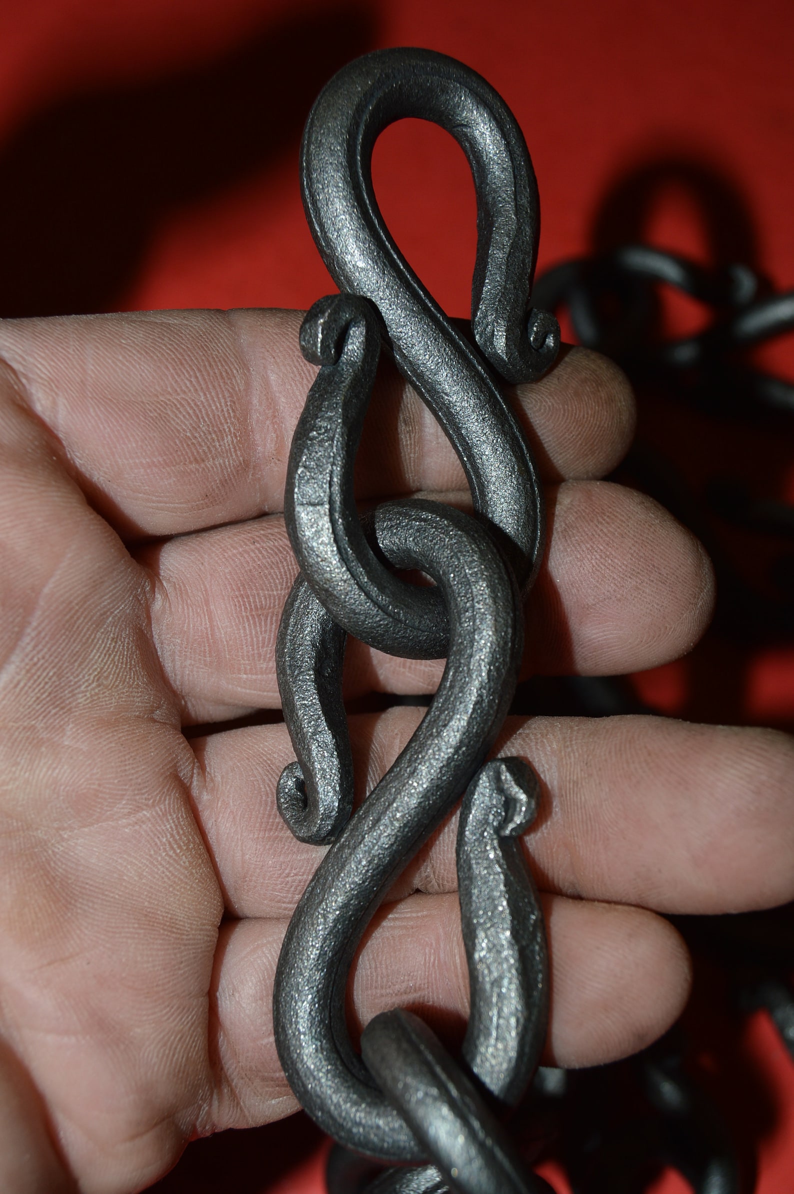S-hook Chain, Wrought Iron, Lighting, Chandelier, Lamp, 5/16" Dia ...
