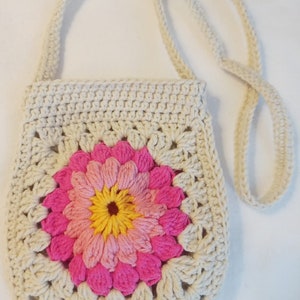 Daisy Granny Square Crochet Bag Pattern (PDF) - Etsy