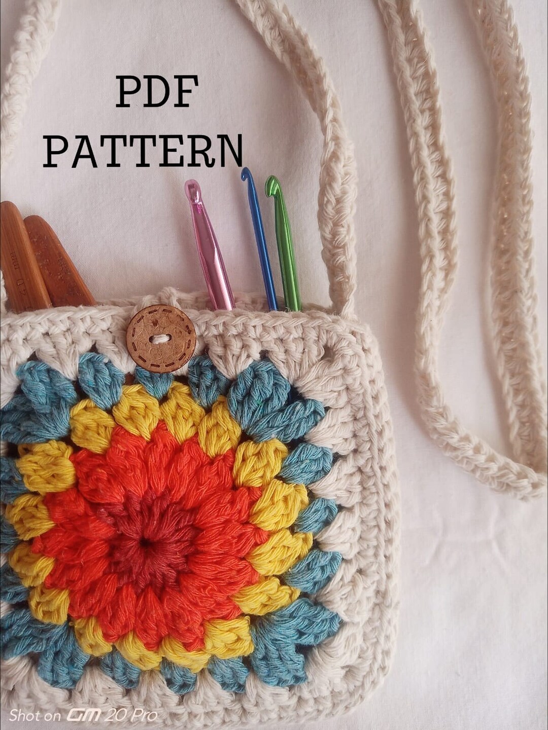 Daisy Granny Square, Granny Floral Purse, Floral Granny Square, Flower ...