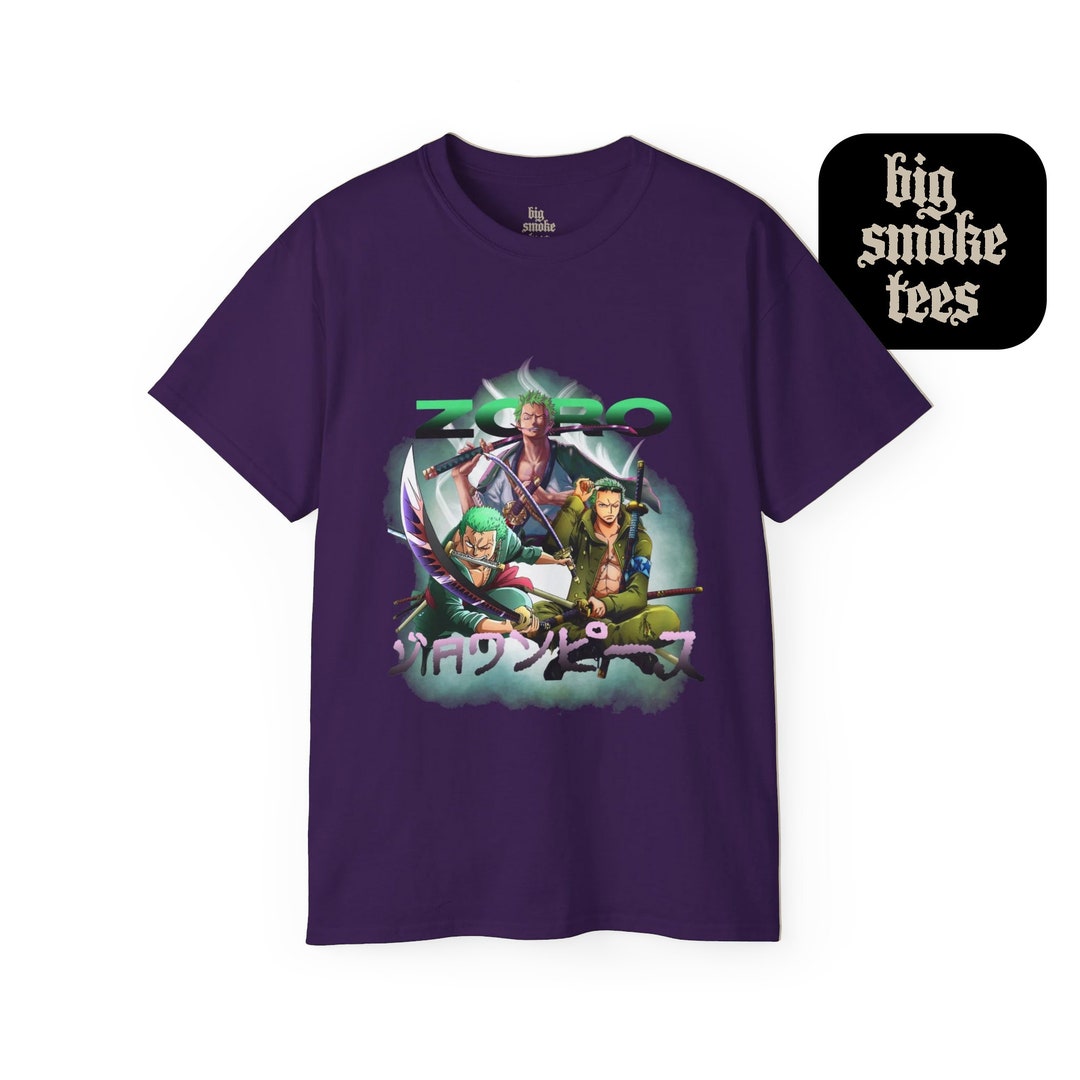 Zoro One Piece Tee Anime 90s Bootleg Manga Retro T Shirt Tshirt - Etsy