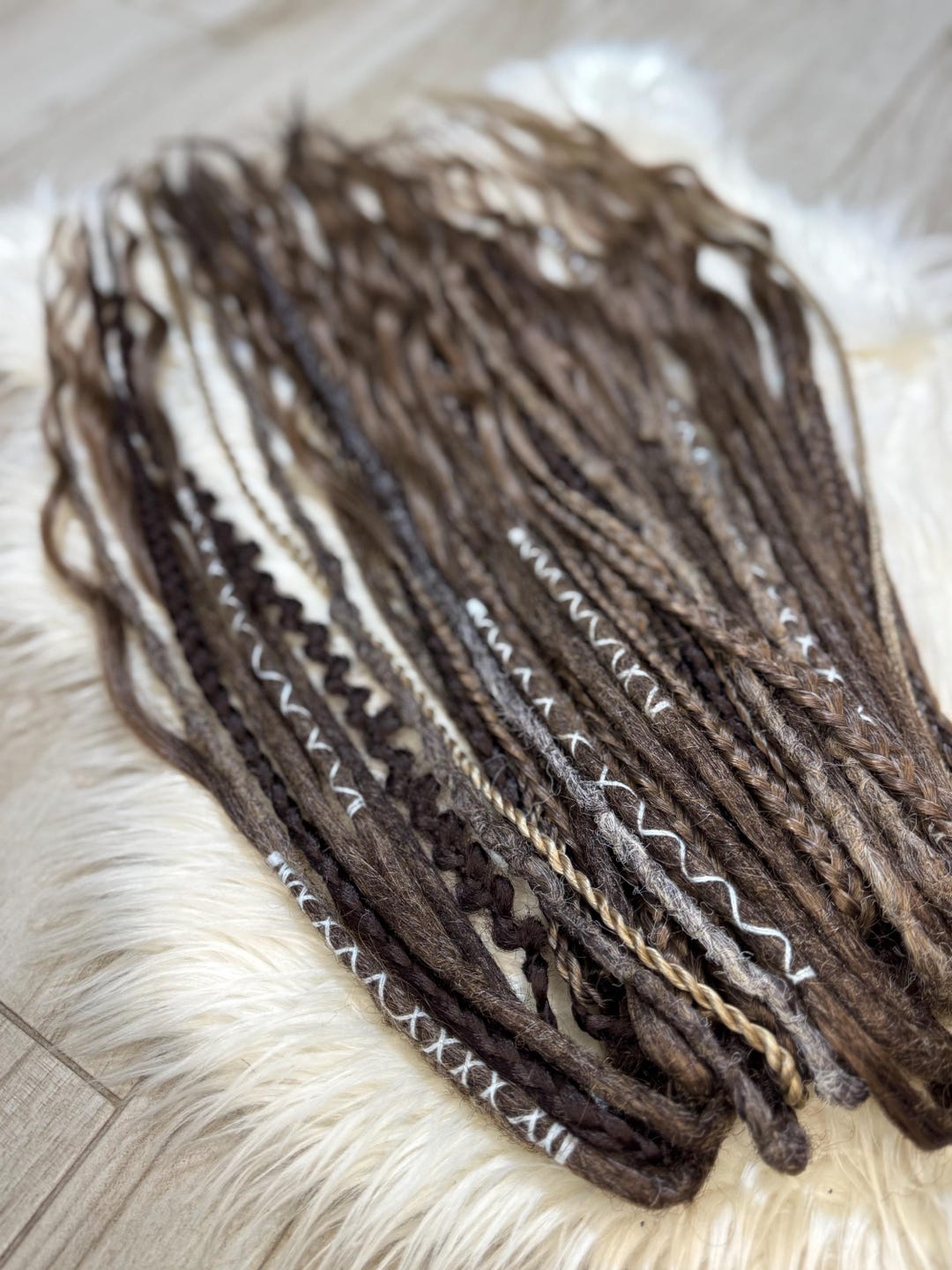 5new Custom Boho Dreadlocks With Loose Wavy Ends - Etsy