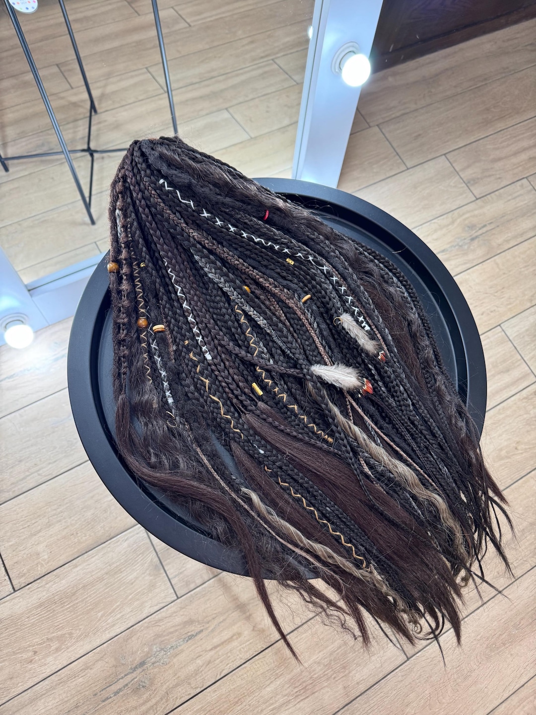 8new Custom Boho Dreadlocks With Loose Wavy Ends - Etsy