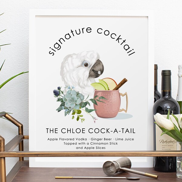 Cocktail Signs - Etsy