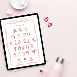 Ribbon Bow Alphabet Clipart: Latin Letters & Numbers (EPS, PNG) - Etsy