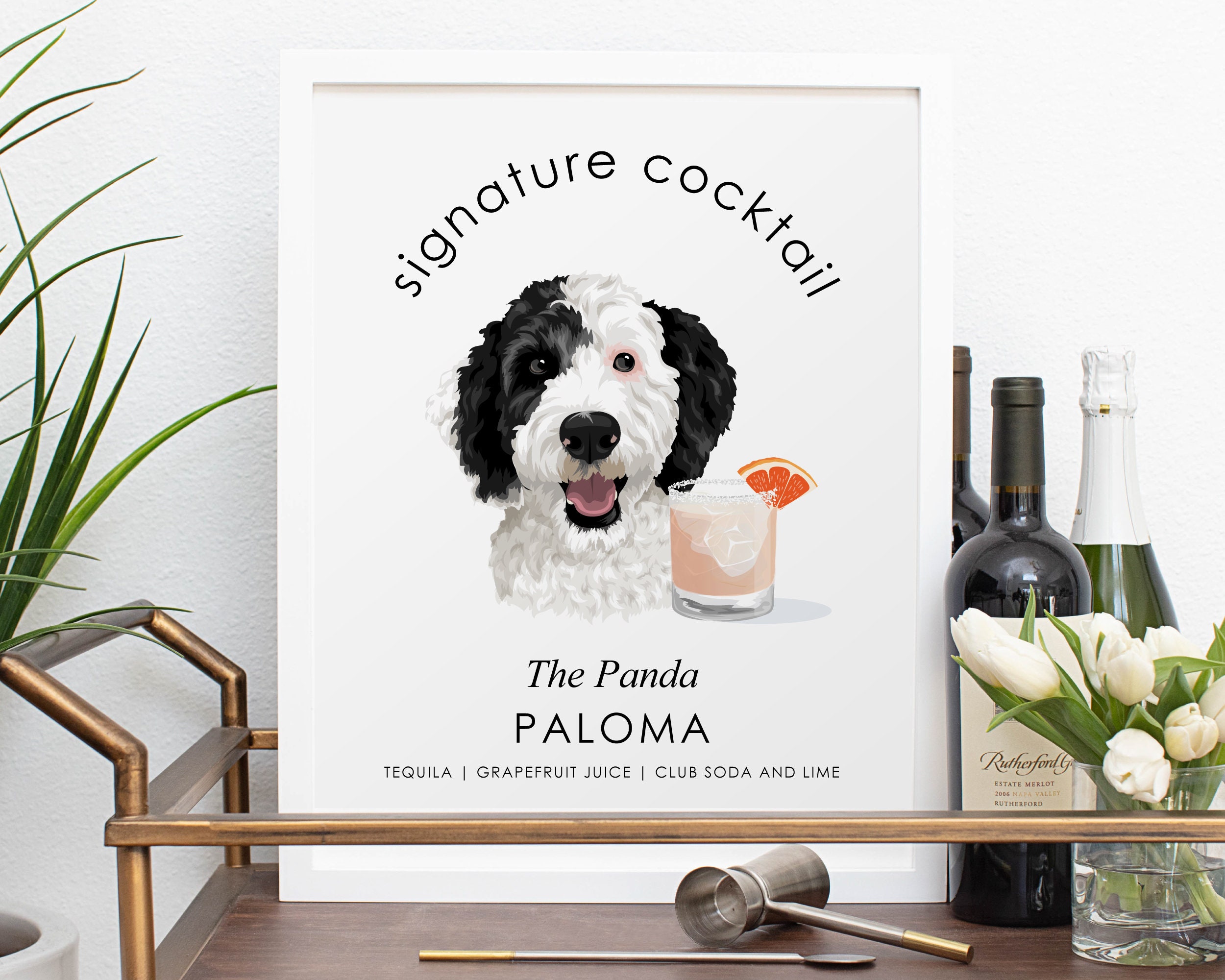 Dog Signature Drink Sign. Dog Signature Cocktail. Pet Signature Drink ...