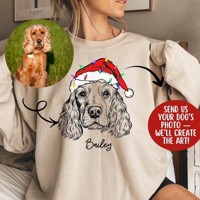 Dog Santa Sweater for Men - Etsy