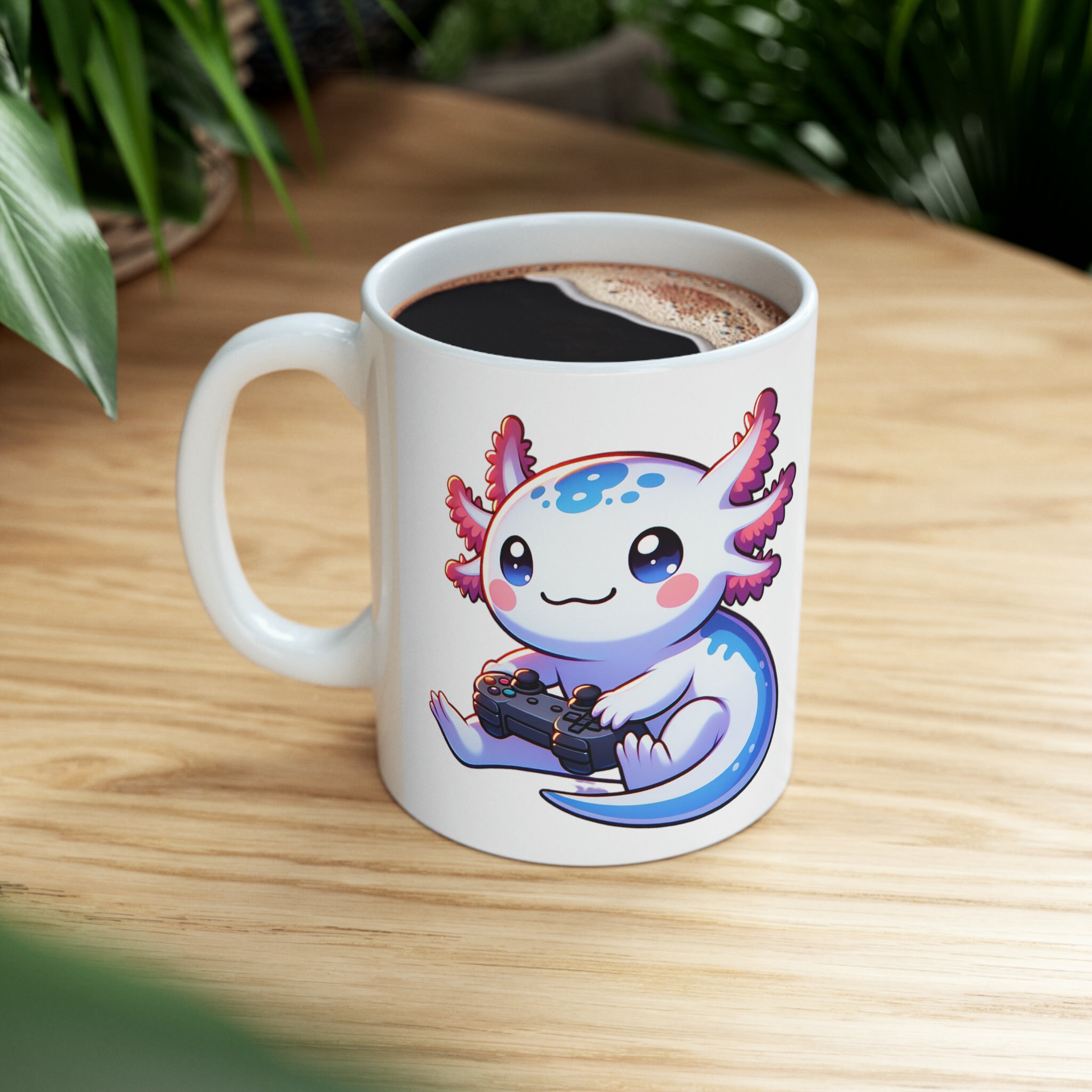 Axolotl Gamer Mug Birthday & Father's Day Gift Amphibian Joy in a ...