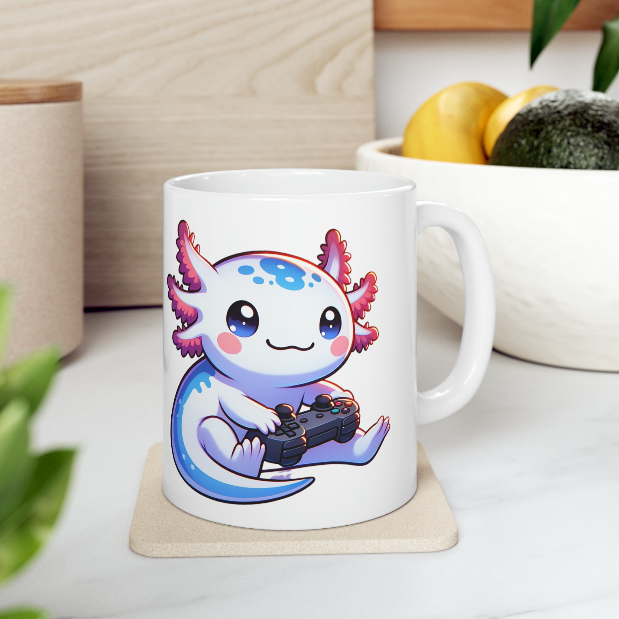 Axolotl Gamer Mug Birthday & Father's Day Gift Amphibian Joy in a ...