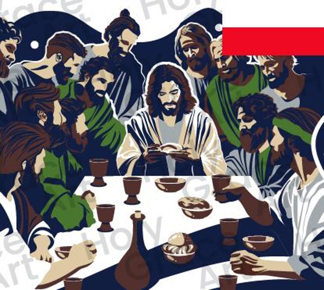 Last Supper • Prayer and Gospel • Polish • A4 - Etsy