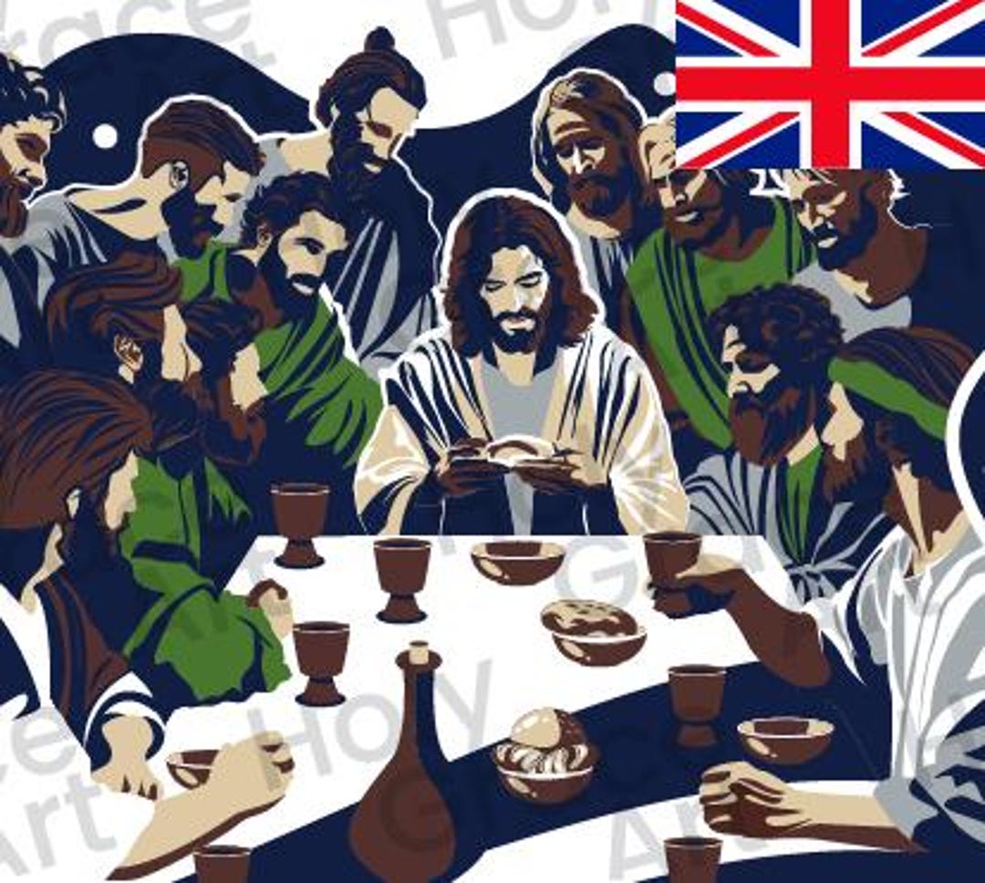 Last Supper • Prayer and Gospel • English • A4 - Etsy