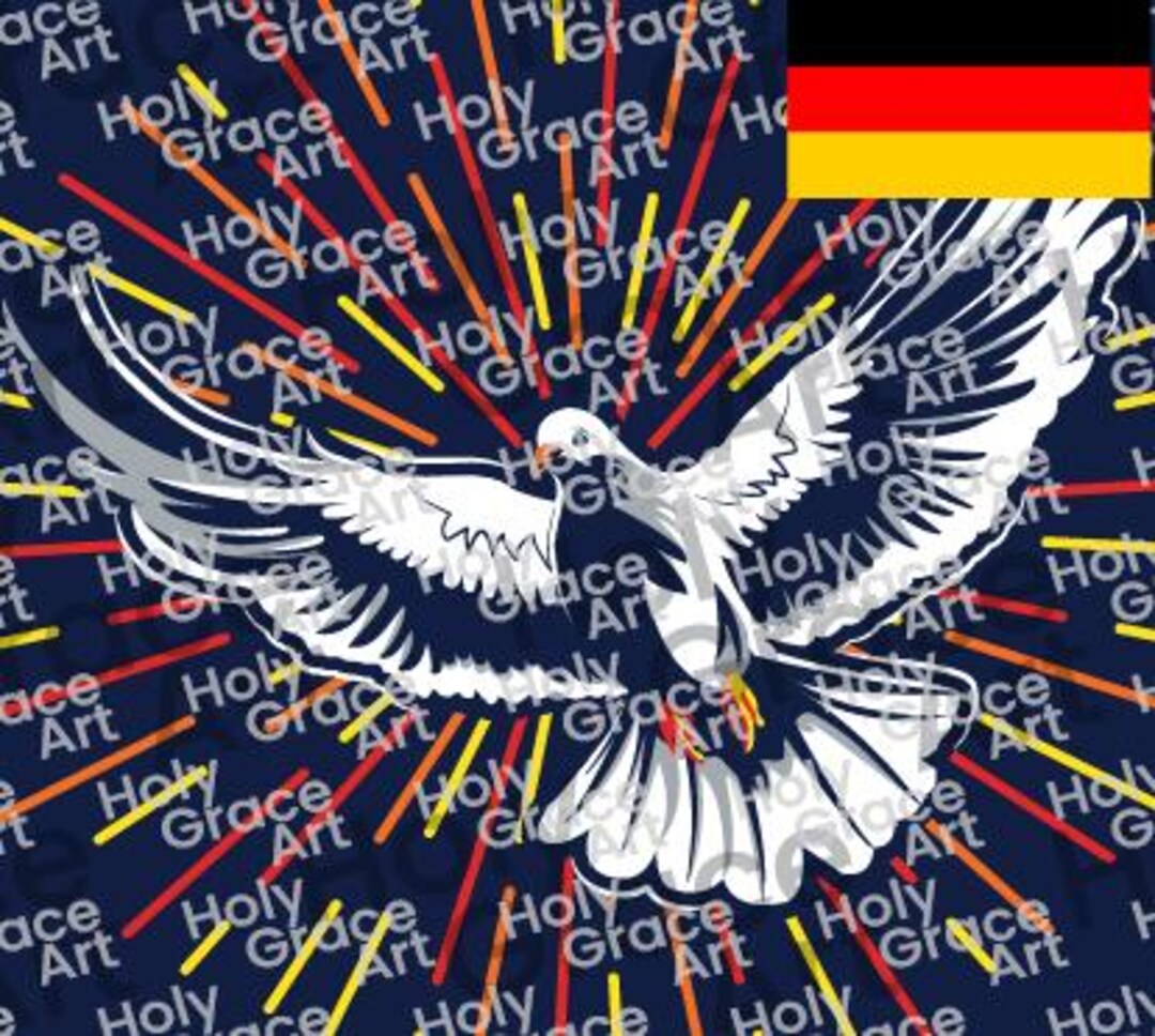 Holy Spirit • Prayer and Gospel • German • A3 - Etsy